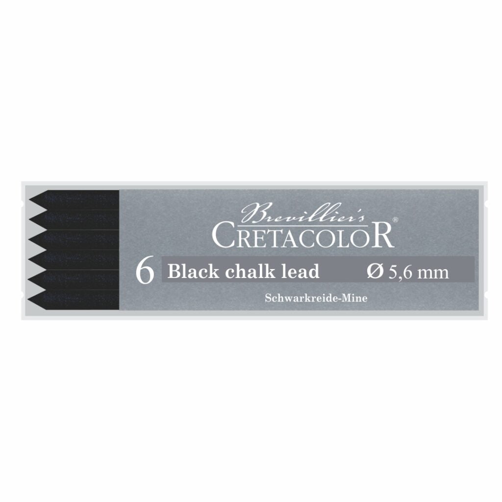 Lápis Integral Pastel Preto Cretacolor - Médio - 6 peças - 260 12 ...