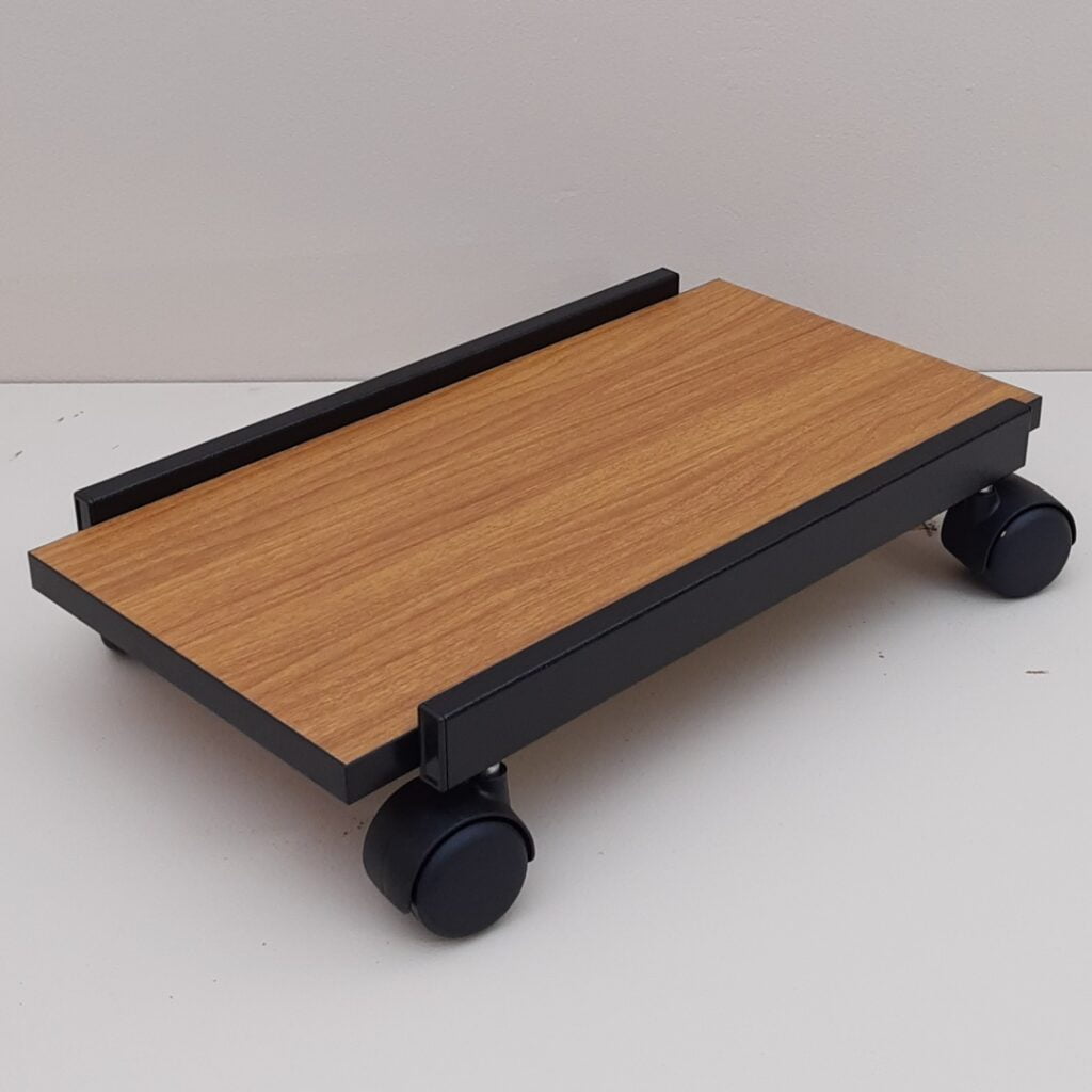 Base para CPU Trident - com rodízios em MDF Freijó - Trident Desetec