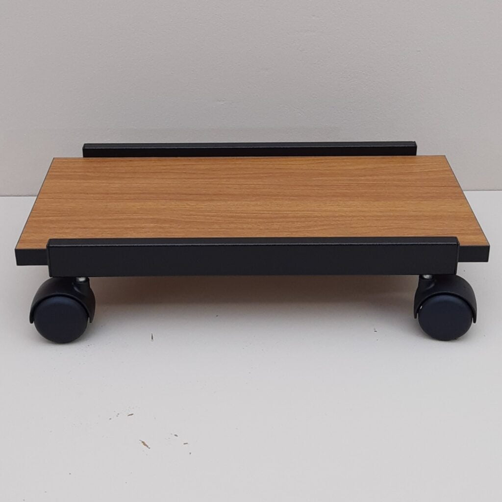 Base para CPU Trident - com rodízios em MDF Freijó - Trident Desetec