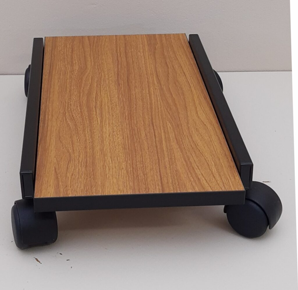 Base para CPU Trident - com rodízios em MDF Freijó - Trident Desetec