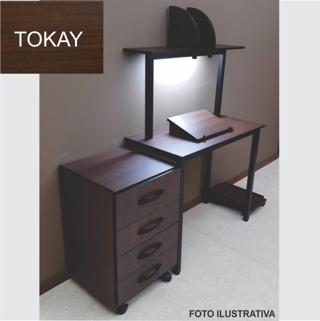 Escrivaninha Home Office Mini Trident - MDF Gelo - Trident Desetec